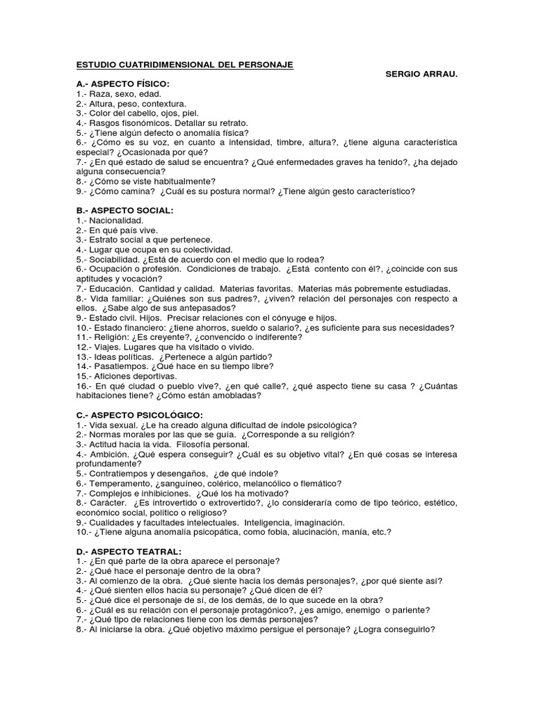 Perfil completo del personaje Sergio Arrau: Un análisis ...