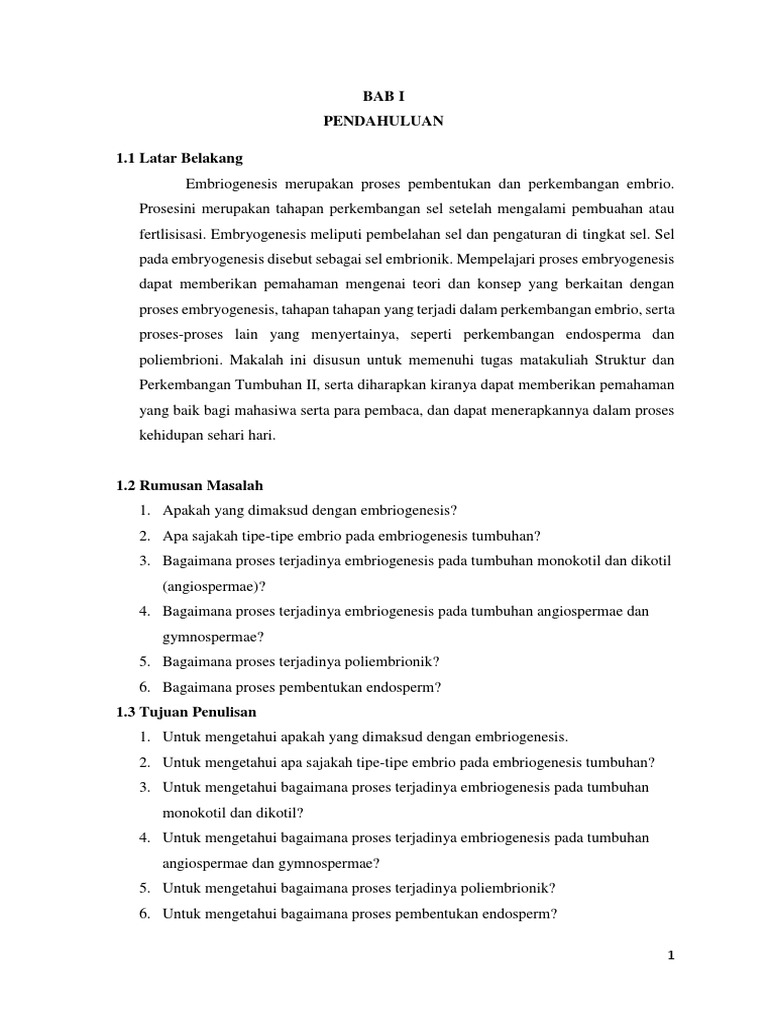 Proses dan Tipe Embriogenesis Tumbuhan | PDF | Kesehatan Holistik ...