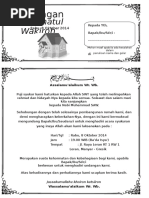 Undangan Tahlil Ms Word | PDF