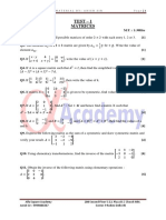 Matrices and Determinants Module | PDF | Matrix (Mathematics) | Determinant