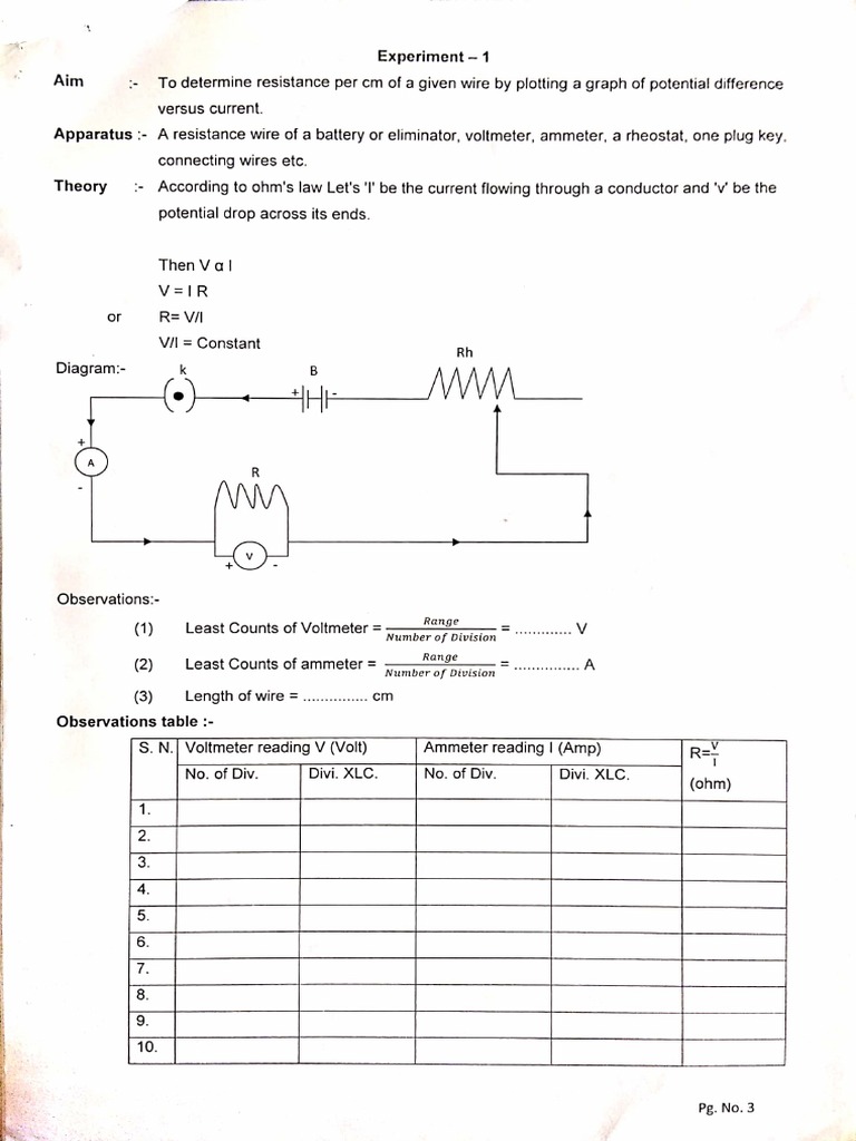 Physics Class 12 Cbse Practical | PDF