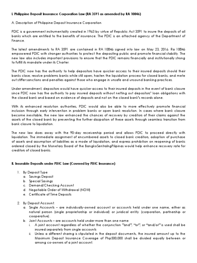 RFBT Special Laws Part 1 | PDF | Loans | Banks