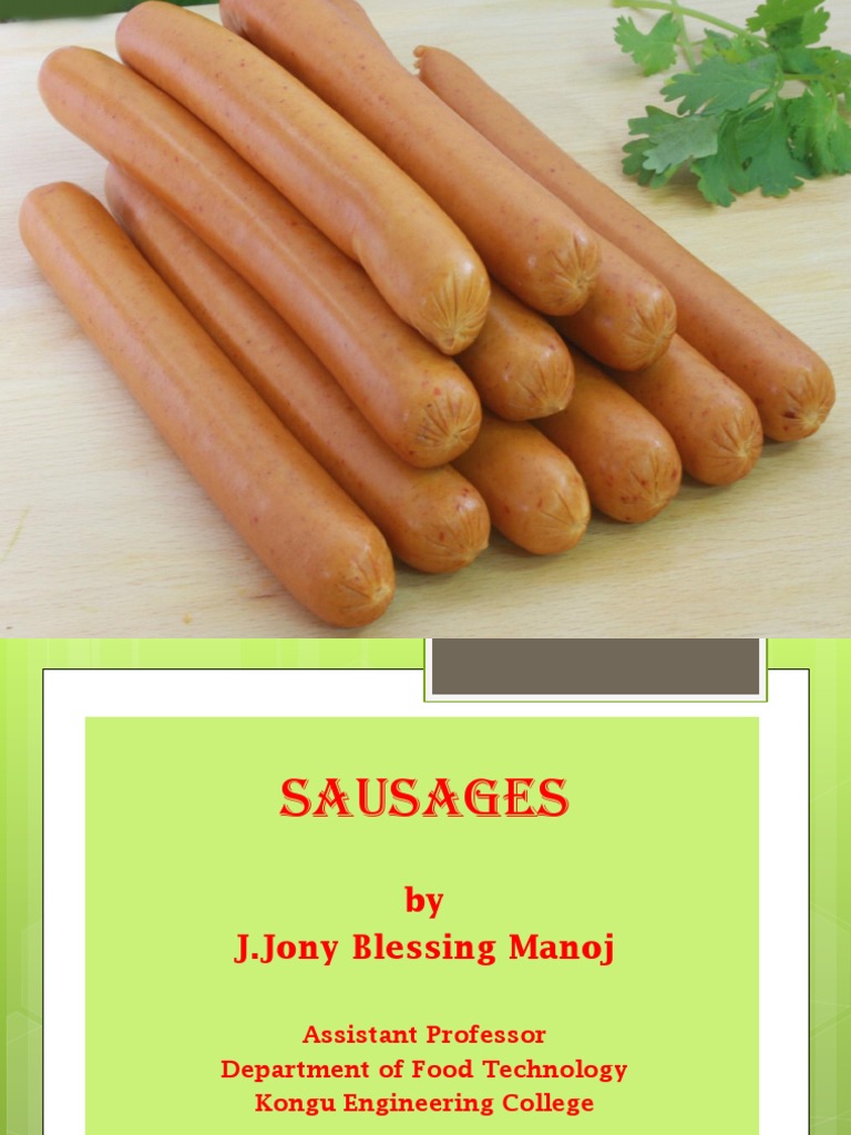 Sausage Production Process Overview | PDF | Sausage | Food And Drink ...