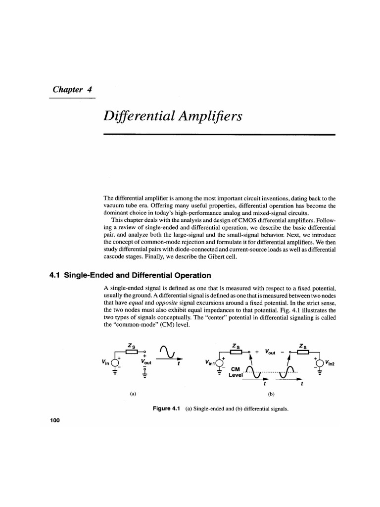 Differential Amplifier Basics | PDF | Electronics | Electronic Engineering