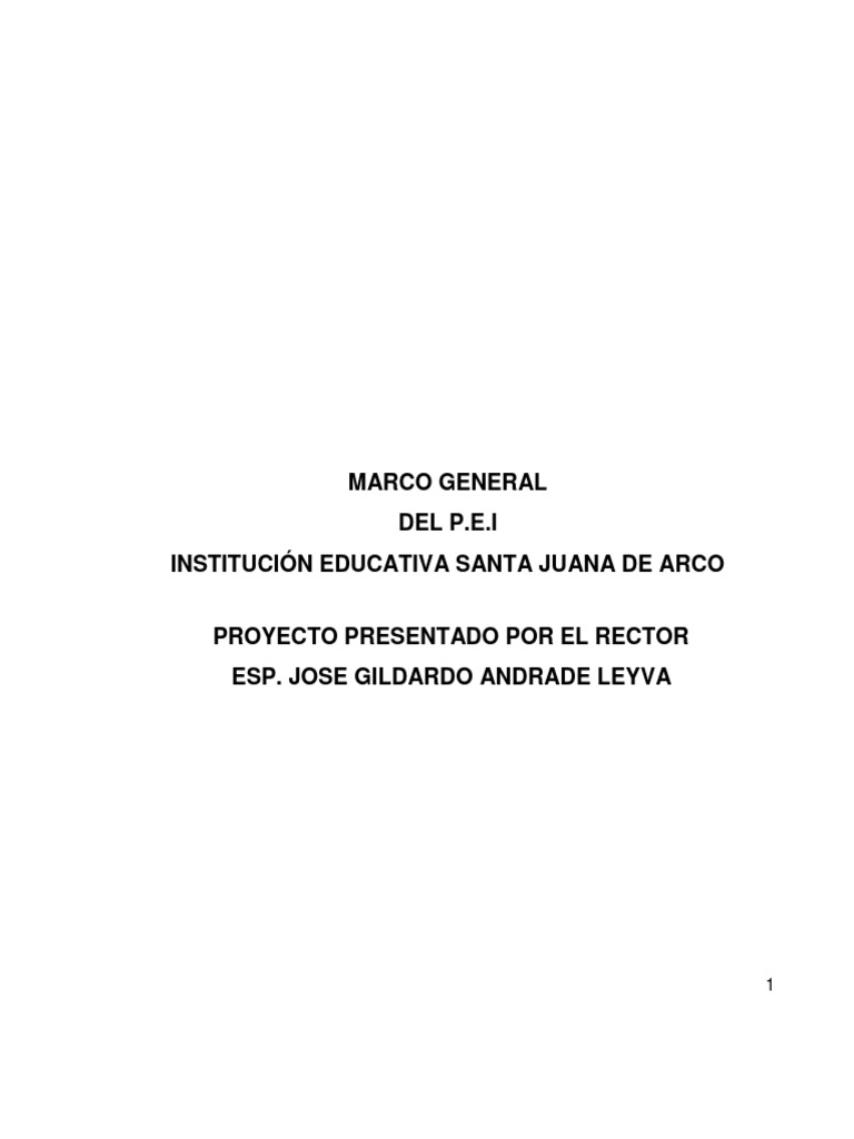 Marco General PEI v2 | PDF | Plan de estudios | Institución