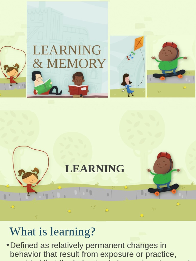 Learning & Memory | PDF | Classical Conditioning | Memory