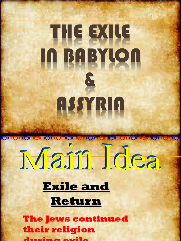 Babylonian Exile and Return Overview | PDF | Babylonian Captivity ...