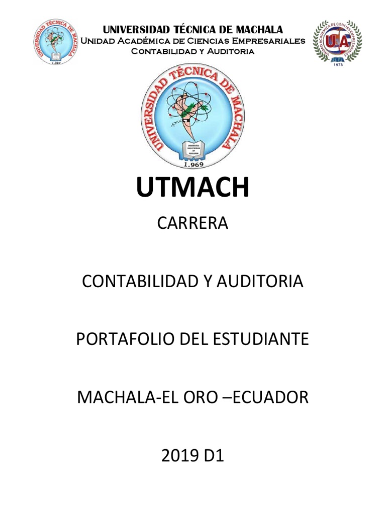 Portafolio Estudiantil UTMACH 2019 | PDF | Impuestos | Gobierno