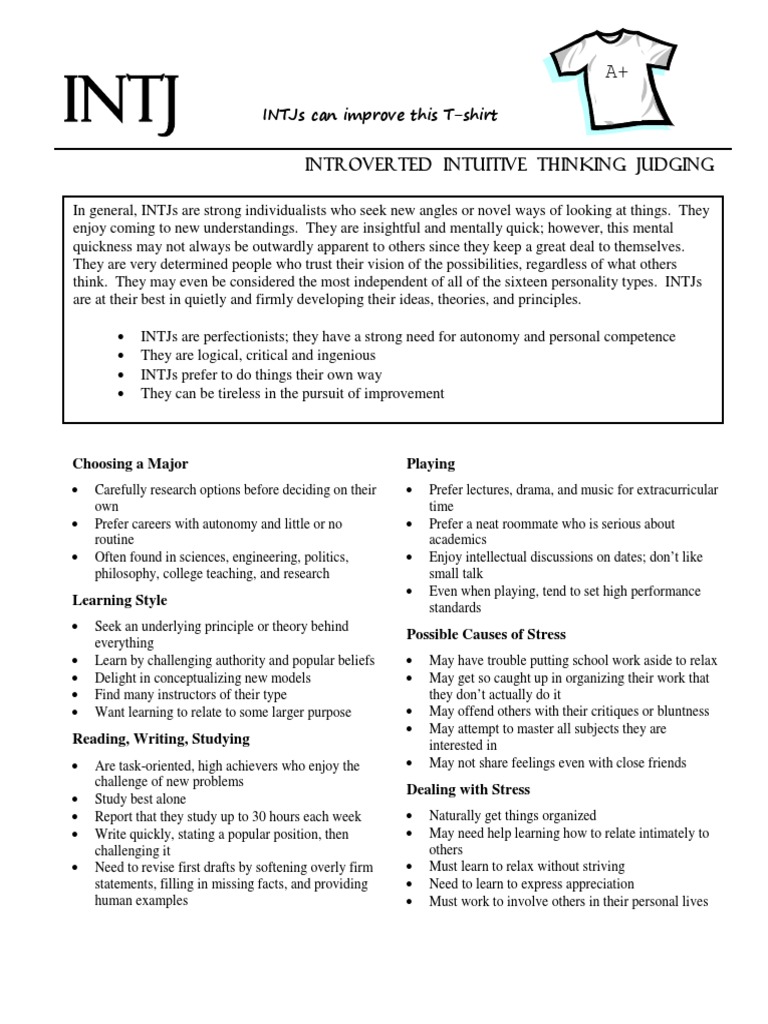 Intj | PDF | Programmer | Creativity