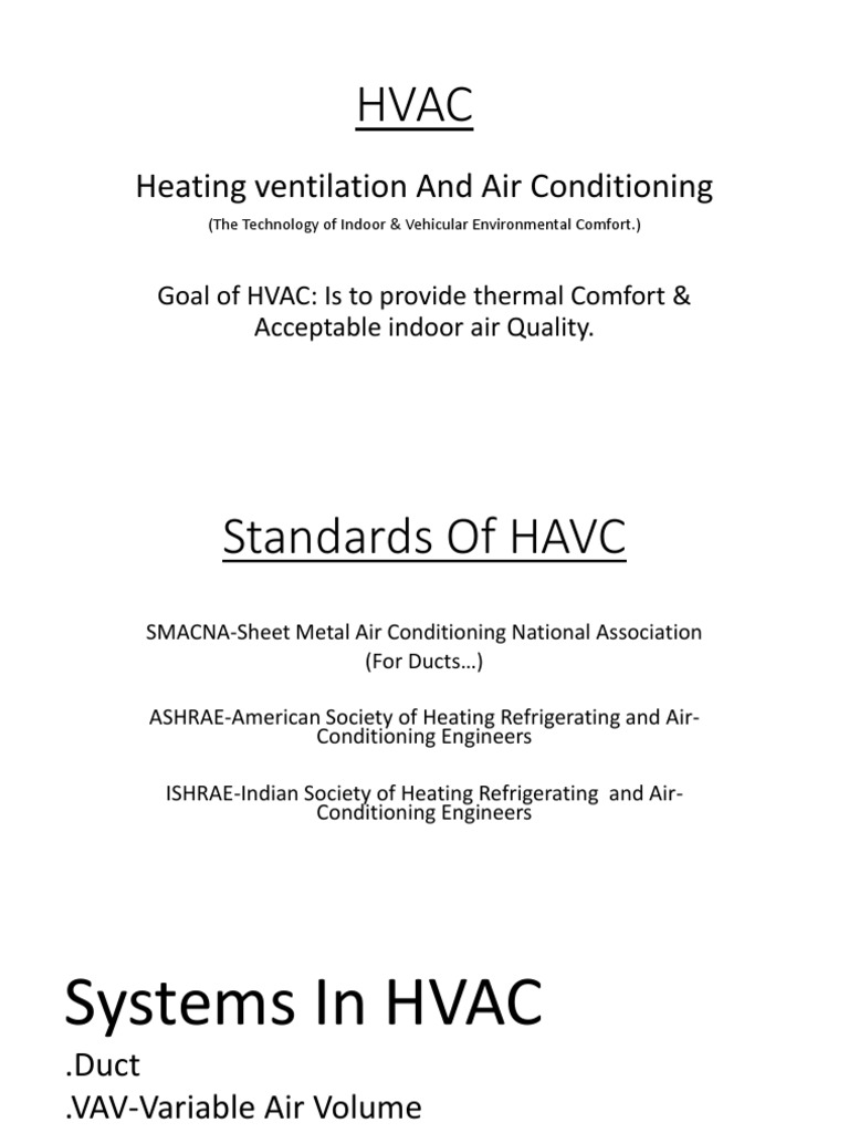 Havc | PDF | Duct (Flow) | Air Conditioning