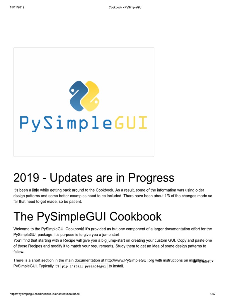 Py Simple Gui | PDF