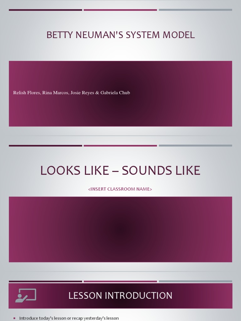 Betty Neuman's System Model | PDF