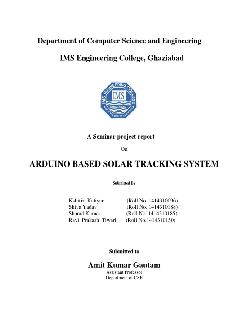 Solar PDF | PDF | Arduino | Photovoltaics