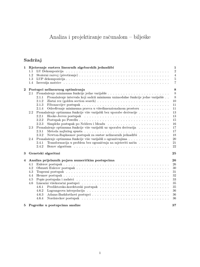 Biljeske S Predavanja PDF | PDF