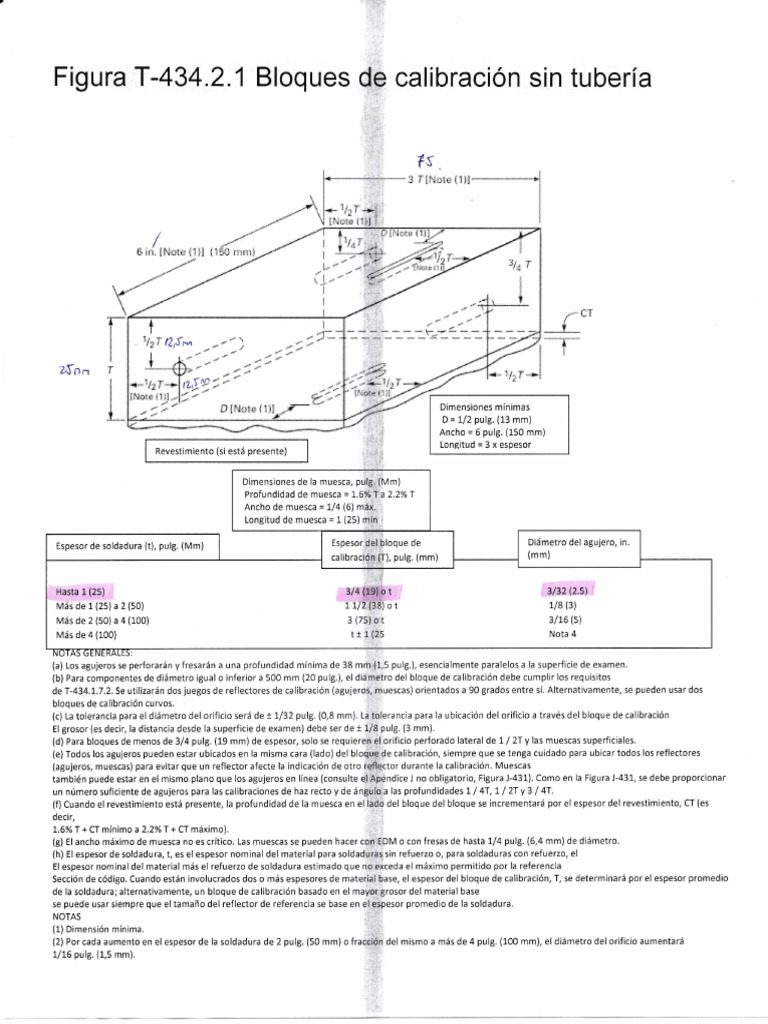 Bloques de Calibración Ultrasonido ASME | PDF
