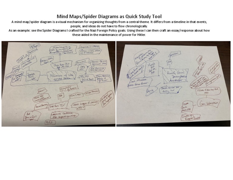 Spider Diagrams and Mind Maps