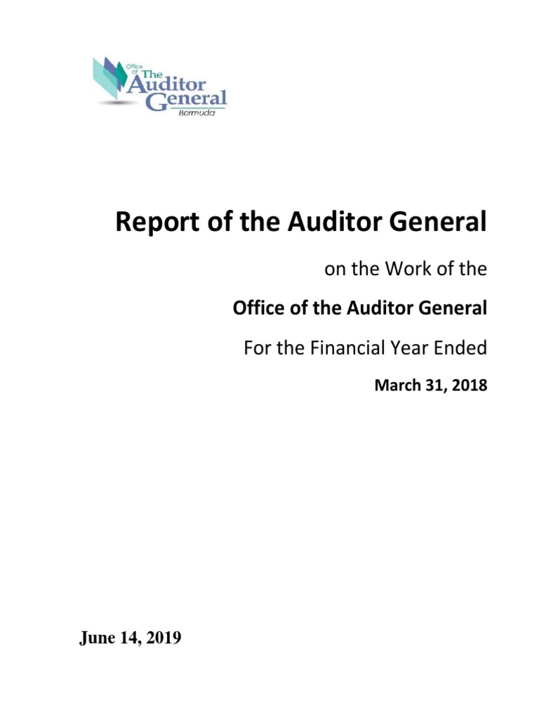 Auditor General Report 2018 PDF | PDF | Financial Audit | Audit