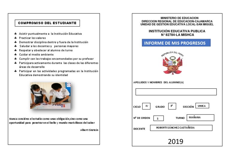 Informe de Mis Progresos - 2017-Caratula | PDF