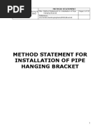 Steel Beam Installation Method Statement | PDF | Welding | Construction