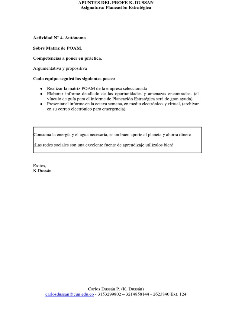 2.1 Actividad 3 Matriz Poam | PDF | Negocios | Informática