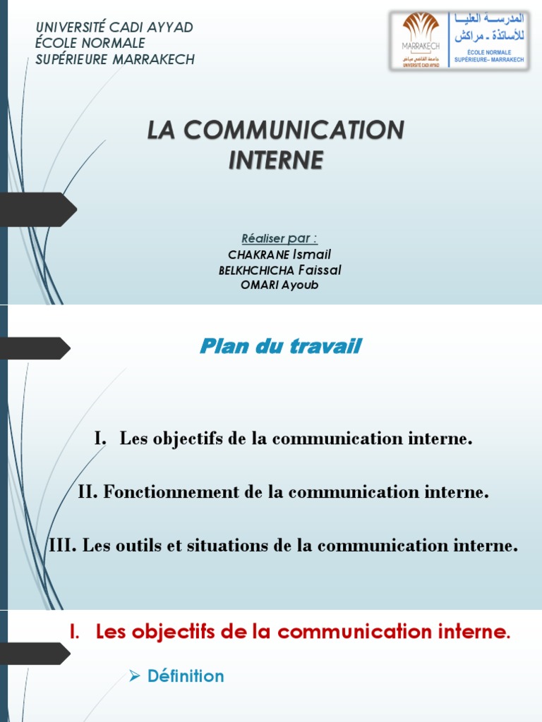 La Communication Interne | PDF | la communication | Business