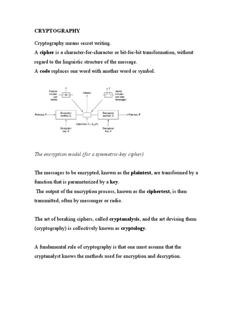 Cryptography: Secret Writing and Cipher Techniques | PDF | Cipher | Cryptography