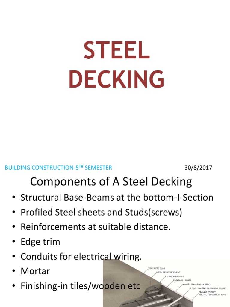 Steel Decking PDF | PDF | Building Engineering | Manufactured Goods