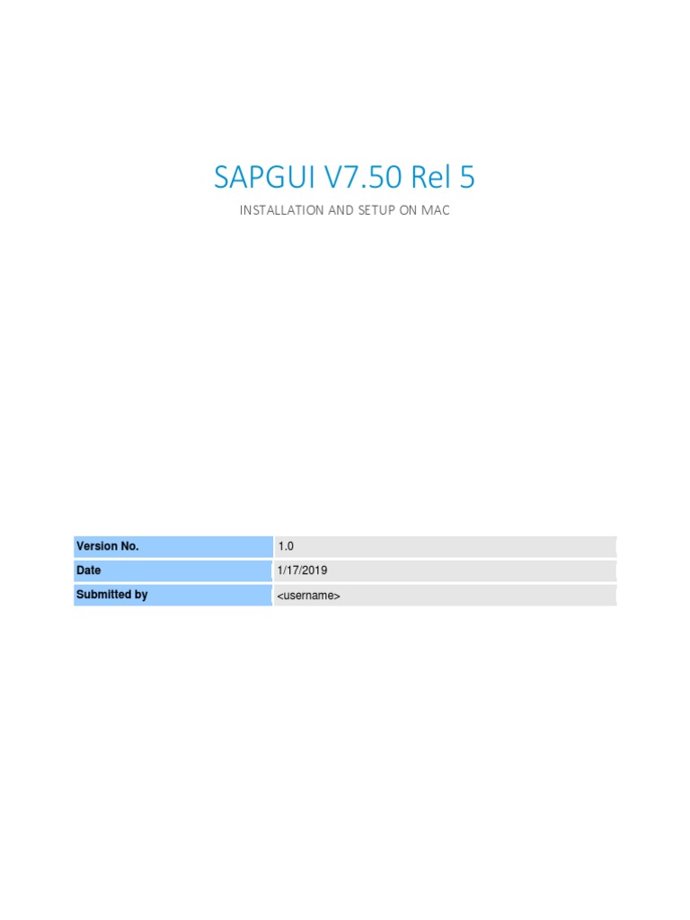 SAPGUI (JAVA) Installation On MAC | PDF | Java (Programming Language ...