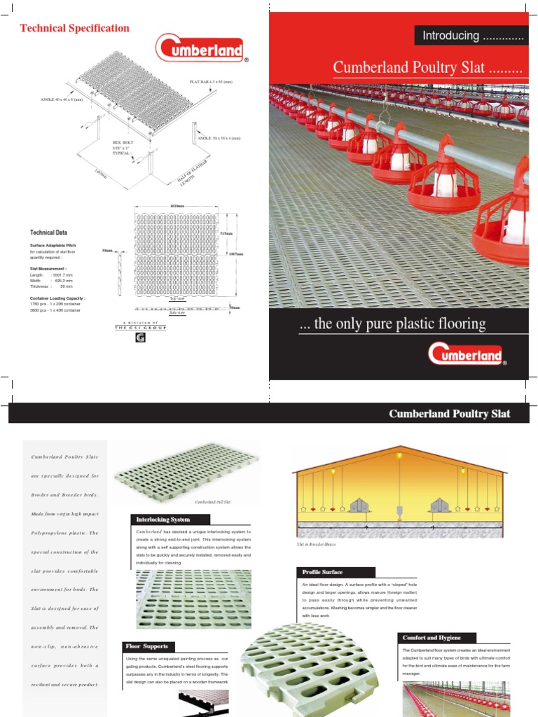 Cumberland Poultry Slat ......... : ... The Only Pure Plastic Flooring ...