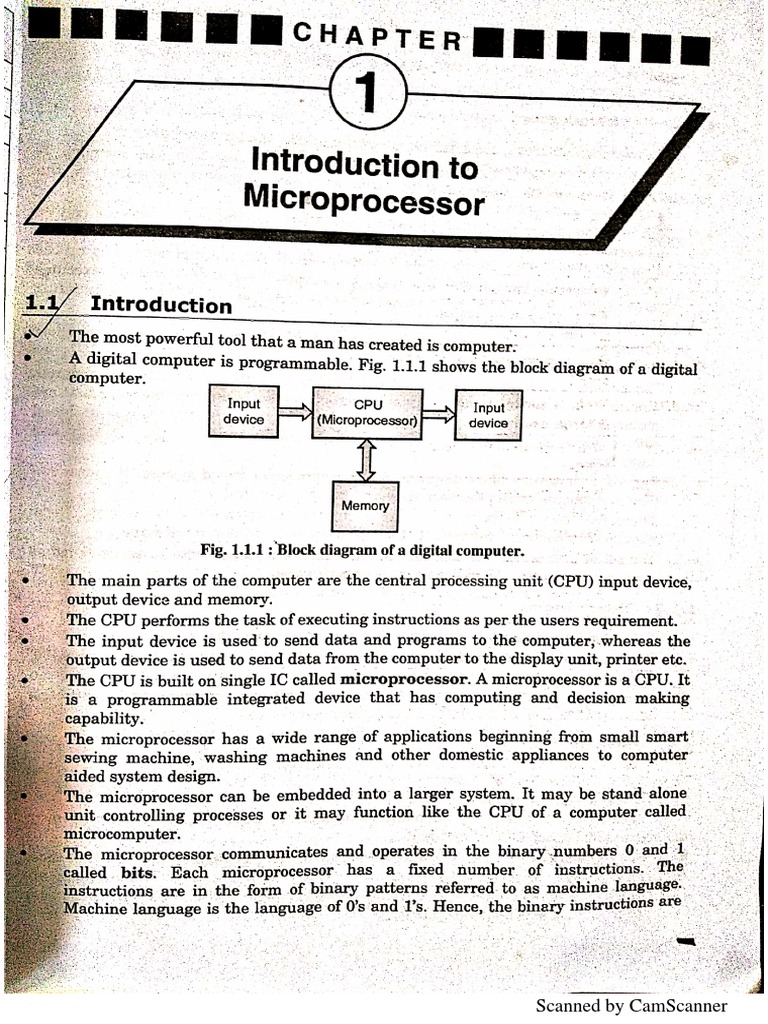 Introduction To Microprocessor | PDF