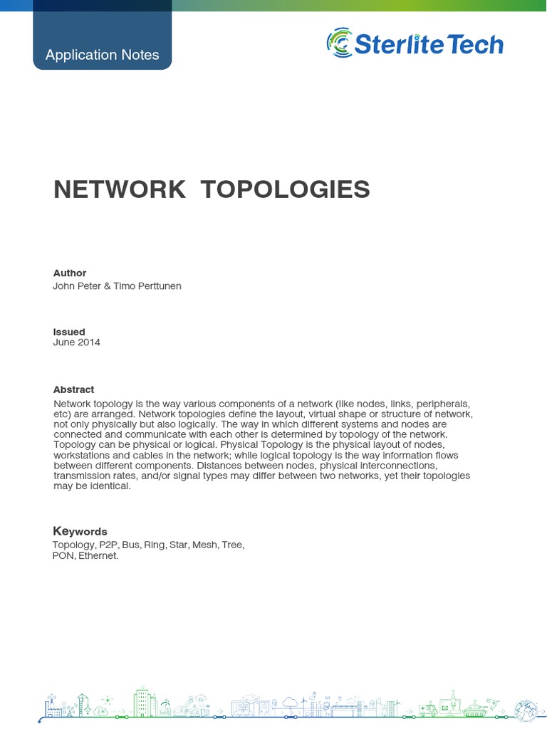 Network Topologies: Application Notes | Download Free PDF | Network ...