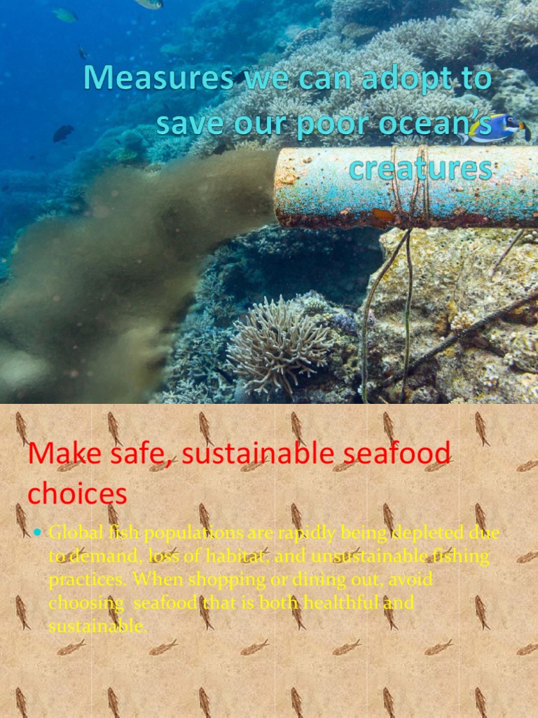Sustainable Choices for Marine Life | PDF | Algae | Water