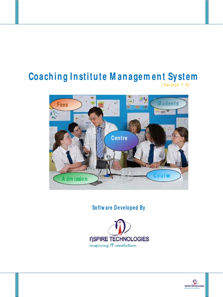 Coaching Institute Management System: Admission | PDF | Payments | Software