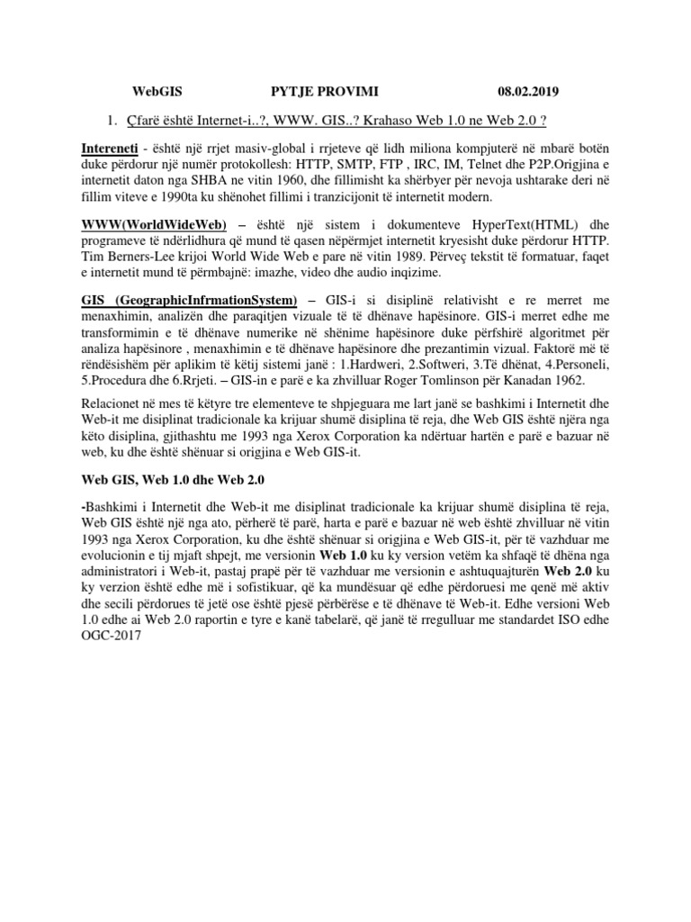 WebGIS PYTJE PROVIMI | PDF