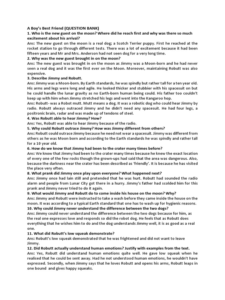 A Boy's Best Friend | PDF | Moon | Nature