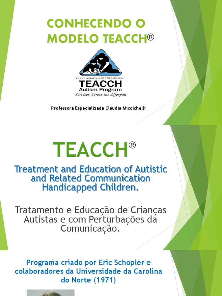 Conhecendo o Modelo Teacch | Download grátis PDF | Aprendizado | Ciência cognitiva