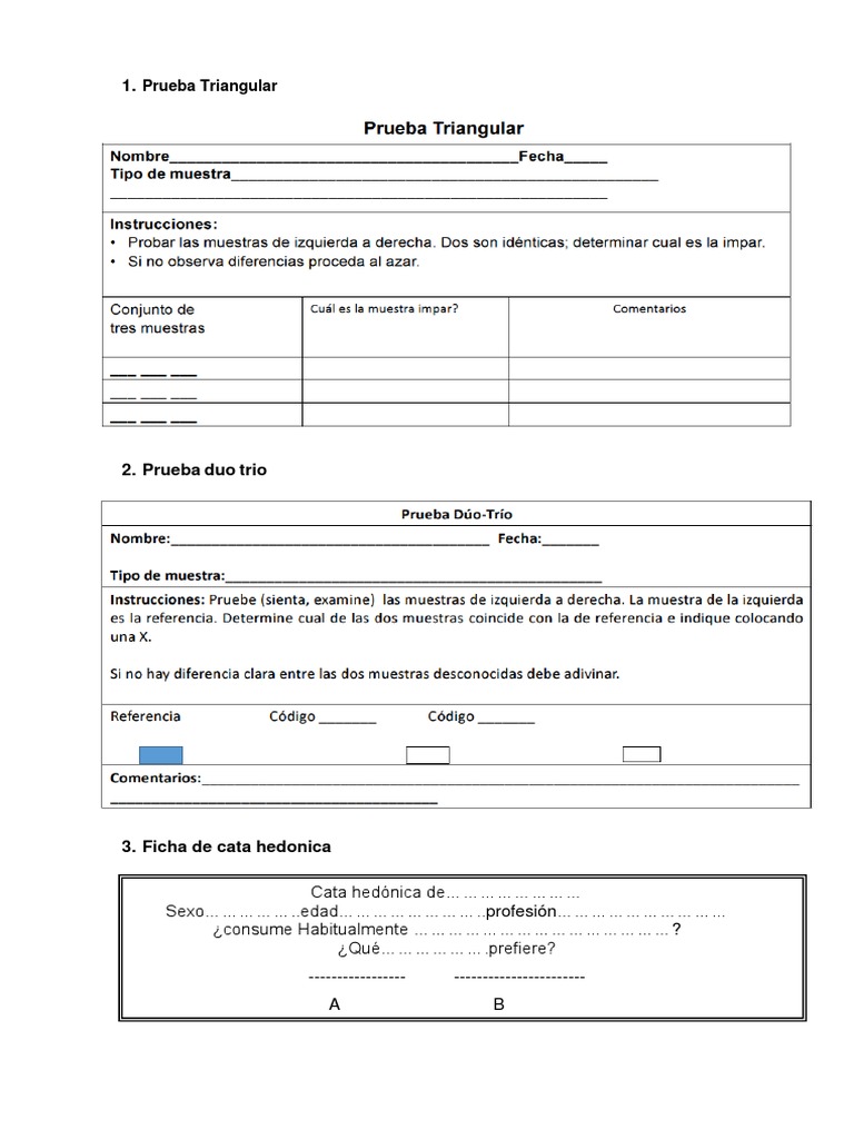 Prueba Triangular | PDF