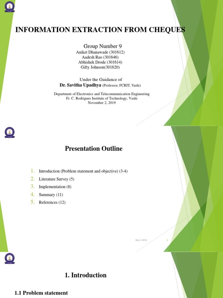 Final | PDF | Optical Character Recognition | Cheque