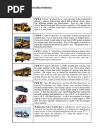 School Bus Types and Specifications | PDF | School Bus | Wheeled Vehicles