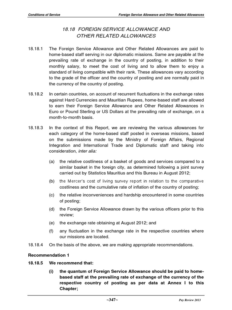 Foreign Service | PDF | United States Foreign Service | Diplomatic Rank