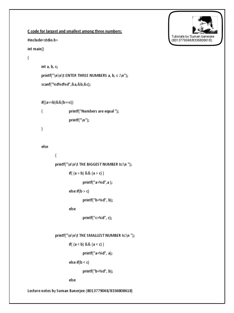 C Codes For Student | PDF | Computer Programming | Computing