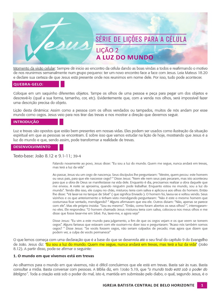 Luz Do Mundo | PDF | Evangelho de João | Diabo