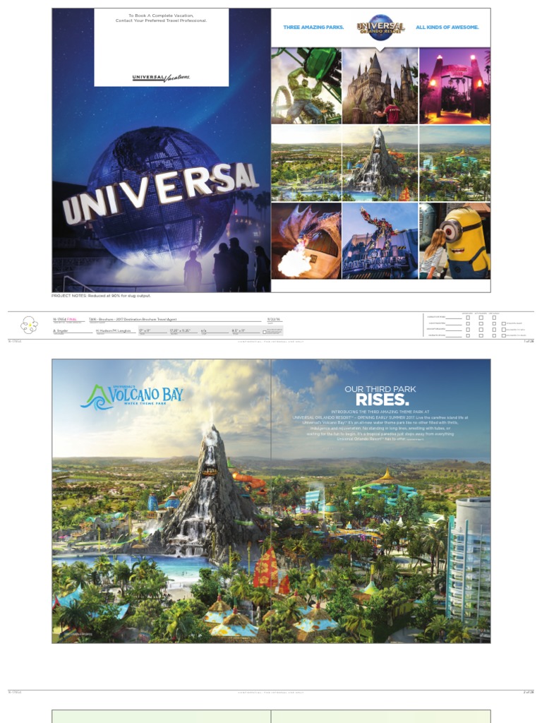 Universal Orlando Resort Destination Brochure | PDF | Universal Orlando