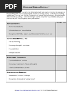 Coaching Log Template | PDF