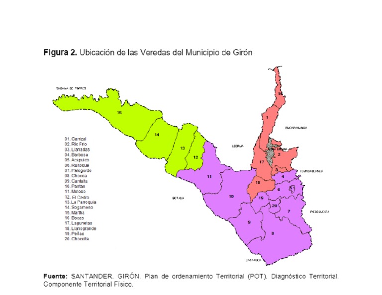 Mapa Giron Veredas | PDF