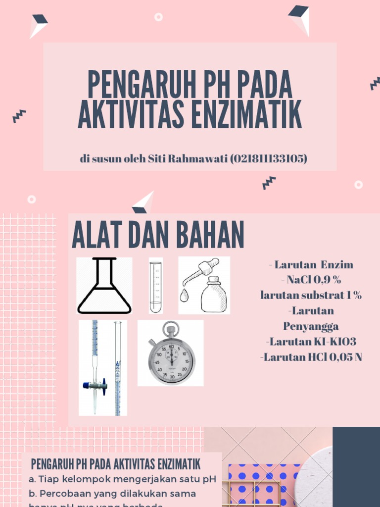 Pengaruh PH Pada Reaksi Enzimatik | PDF