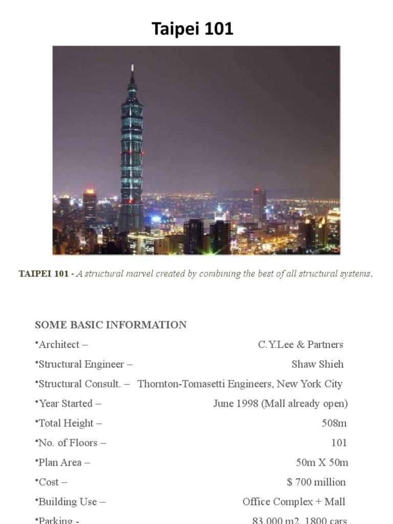 Taipei 101: TAIPEI 101 - A Structural Marvel Created by Combining The ...