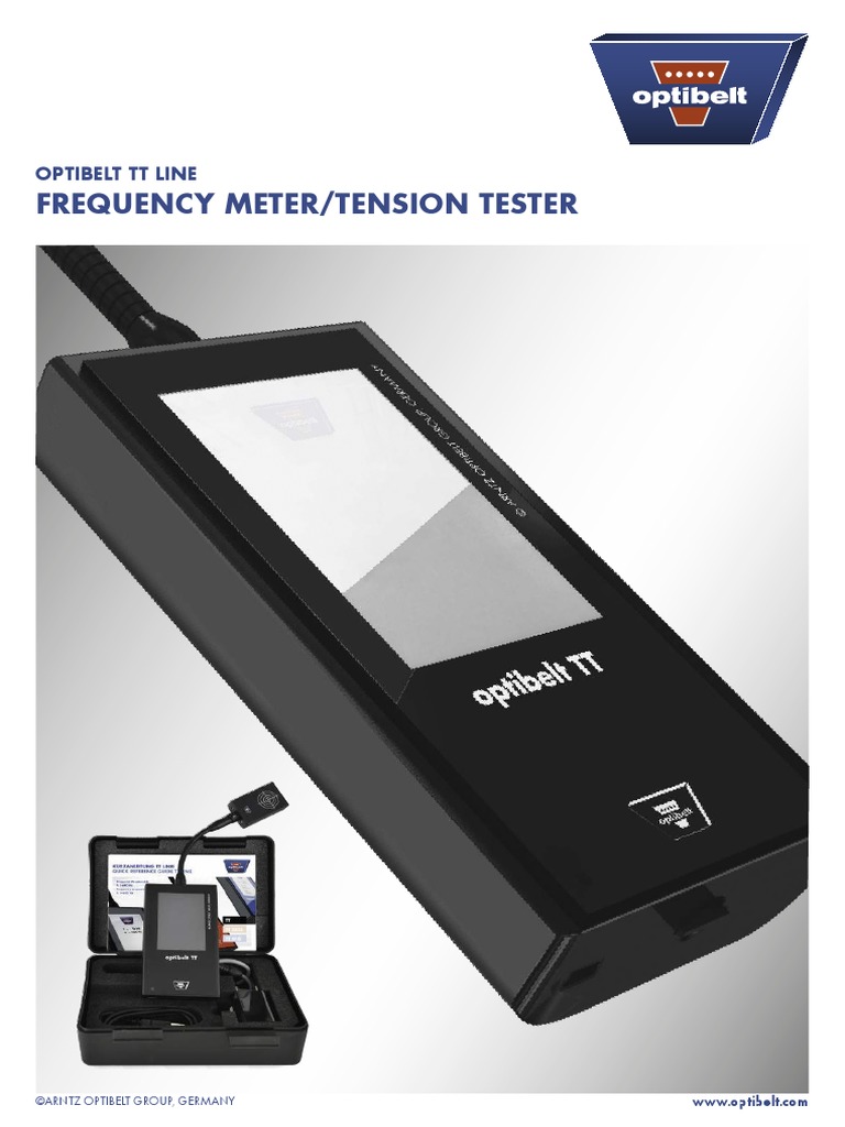 Optibelt TT - Frequency Tension Tester | PDF | Frequency | Waves
