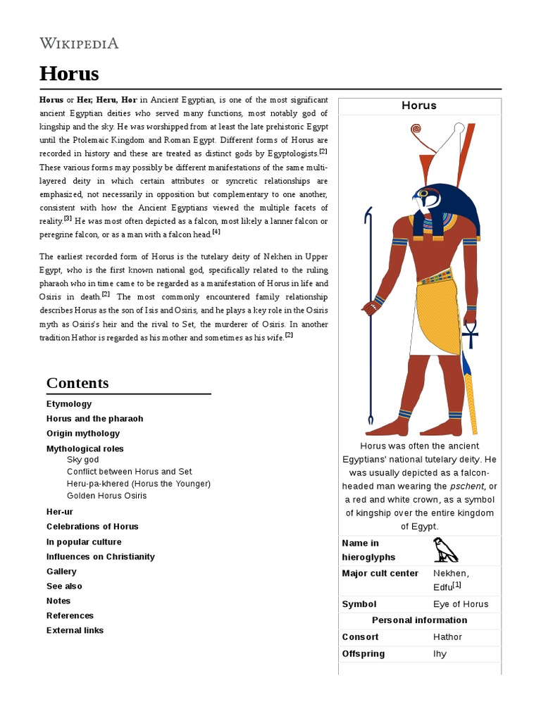 Horus | PDF | Horus | Polytheism