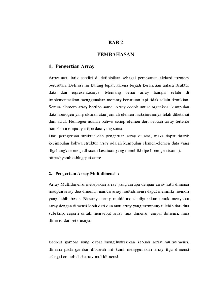 Makalah Array | PDF